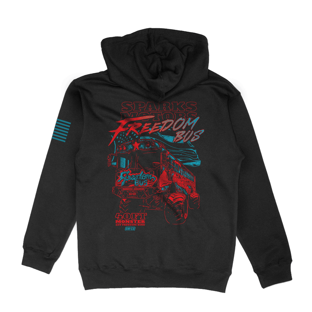 Freedom Bus Rad Flag Hoodie – SparksMotors